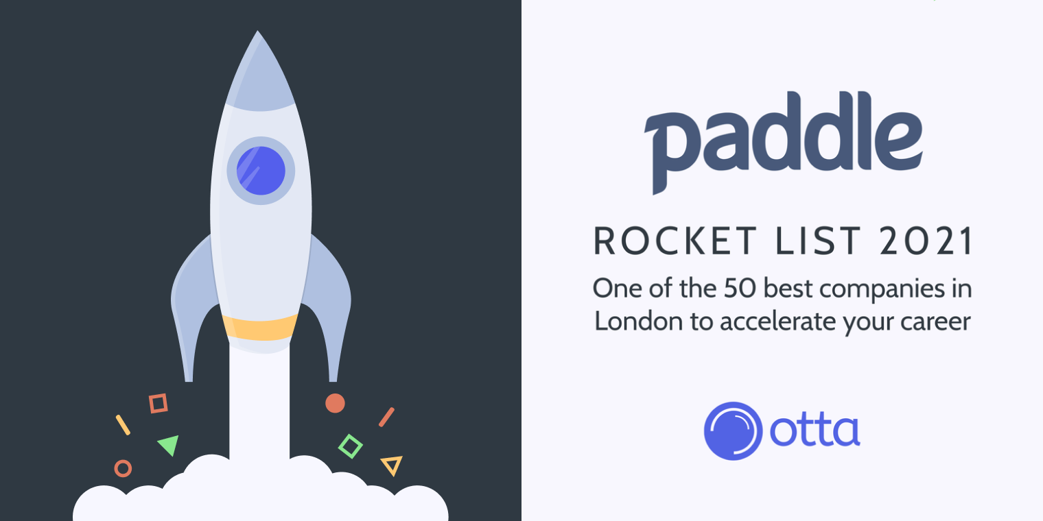 Paddle is on the Rocket List 2021!